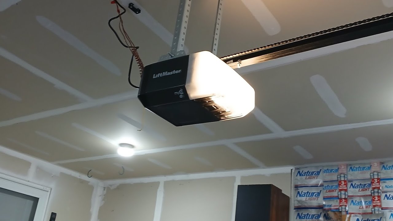 LiftMaster 8160W installed on my 16x7 Wayne Dalton door in the garage ...