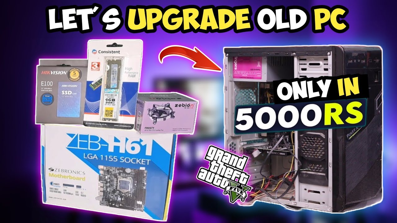 Upgrade Old Pc Under 5k🔥| Old pc upgrade to Gaming Pc - YouTube