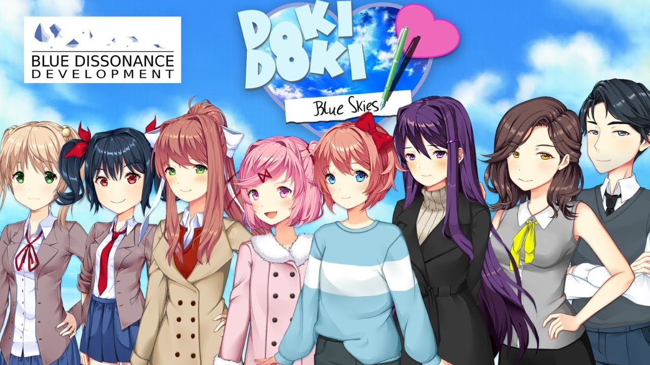 CONTEMPLEM O CÉU AZUL (Doki Doki Blue Skies) - YouTube