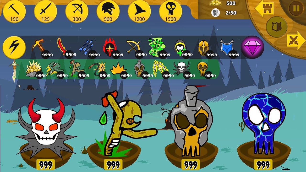 SUMMON ALL SKIN ICE GIANT, MAGIKILL, MINER, ARCHIDON, SWORDWRATH ...