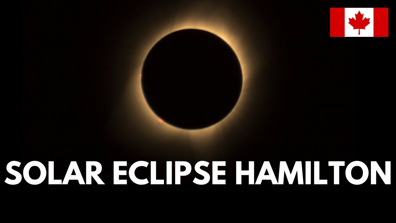 Total Solar Eclipse Peeks Through Clouds in Hamilton, Ontario - YouTube