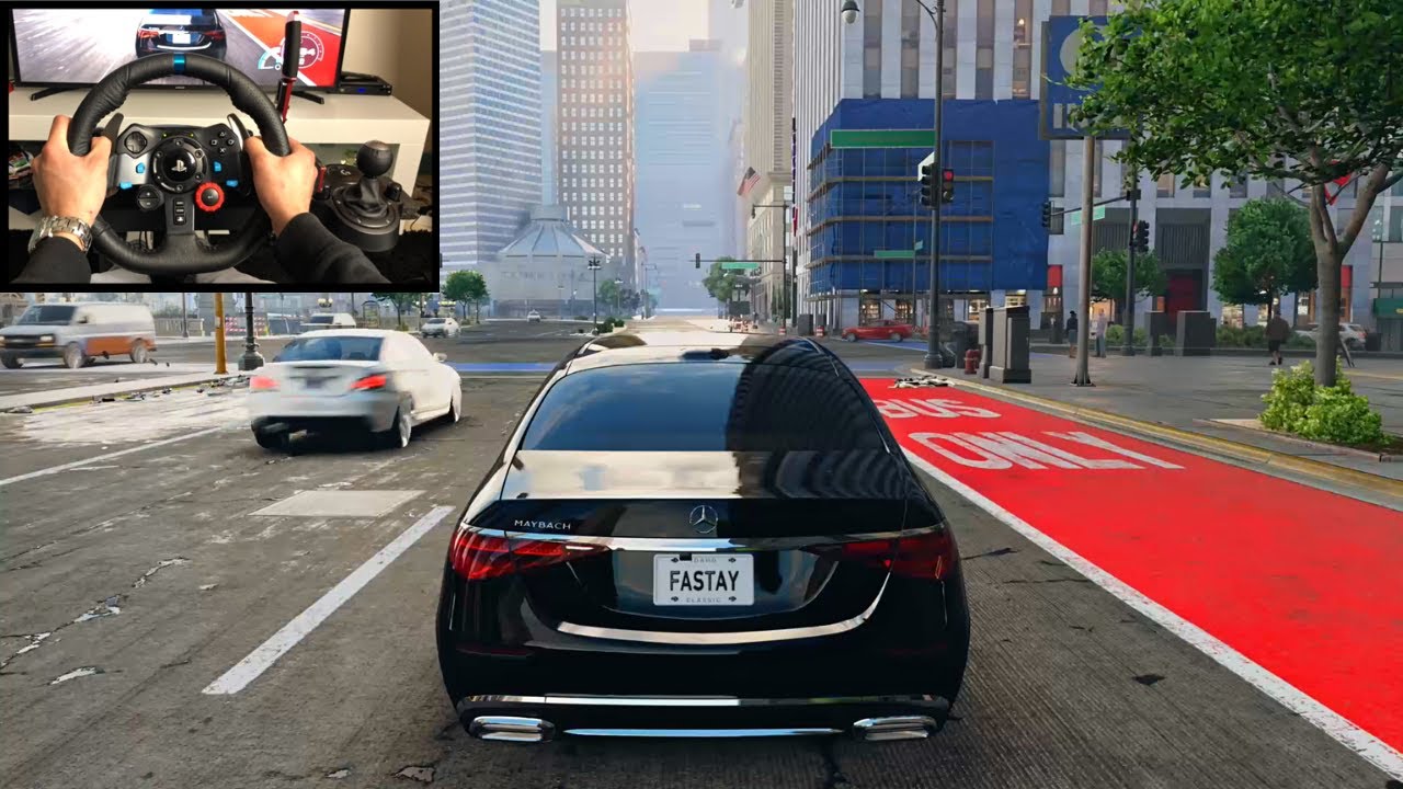 NFS Unbound Mercedes Maybach S 680 - Logitech g29 gameplay - YouTube