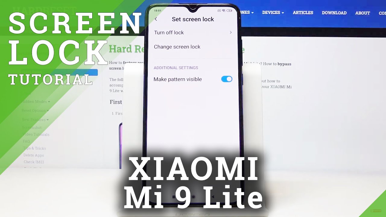 How To Change Lock Method Xiaomi Mi 9 Lite - YouTube