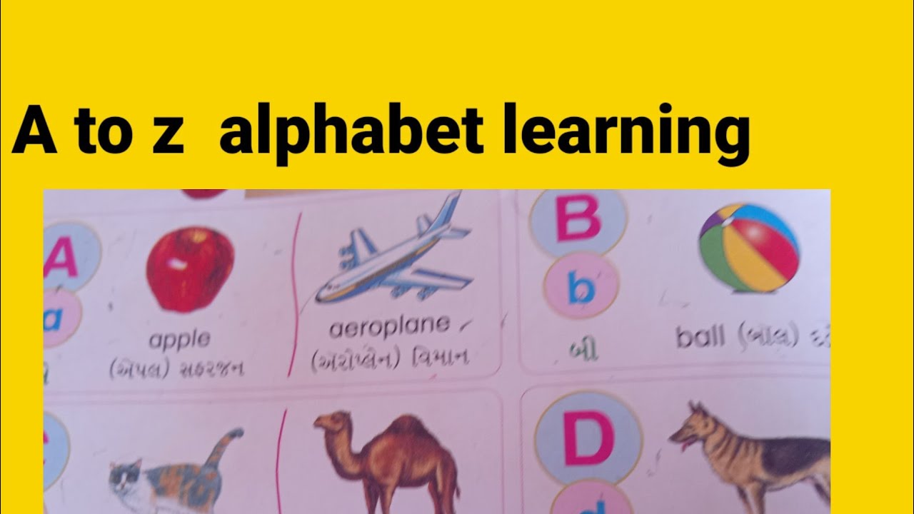 learn a to z alphabet|English alphabet| Book learning a for apple, b ...