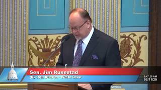 Video – Senator Jim Runestad