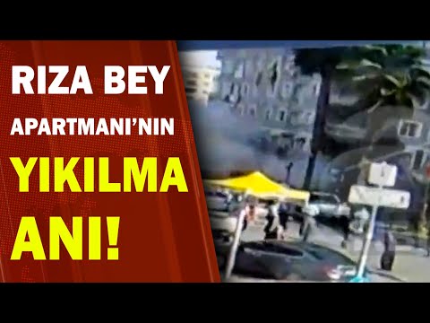 İzmir'de Rıza Bey Apartmanı'nın Yıkılma Anı! / A Haber | A Haber