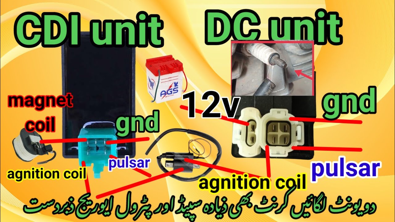 How To Install DC CDI Unit | How To Convert AC To DC CDI Unit | double ...