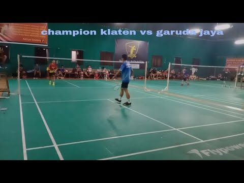 Bulutangkis champion klaten vs garuda jaya purworejo