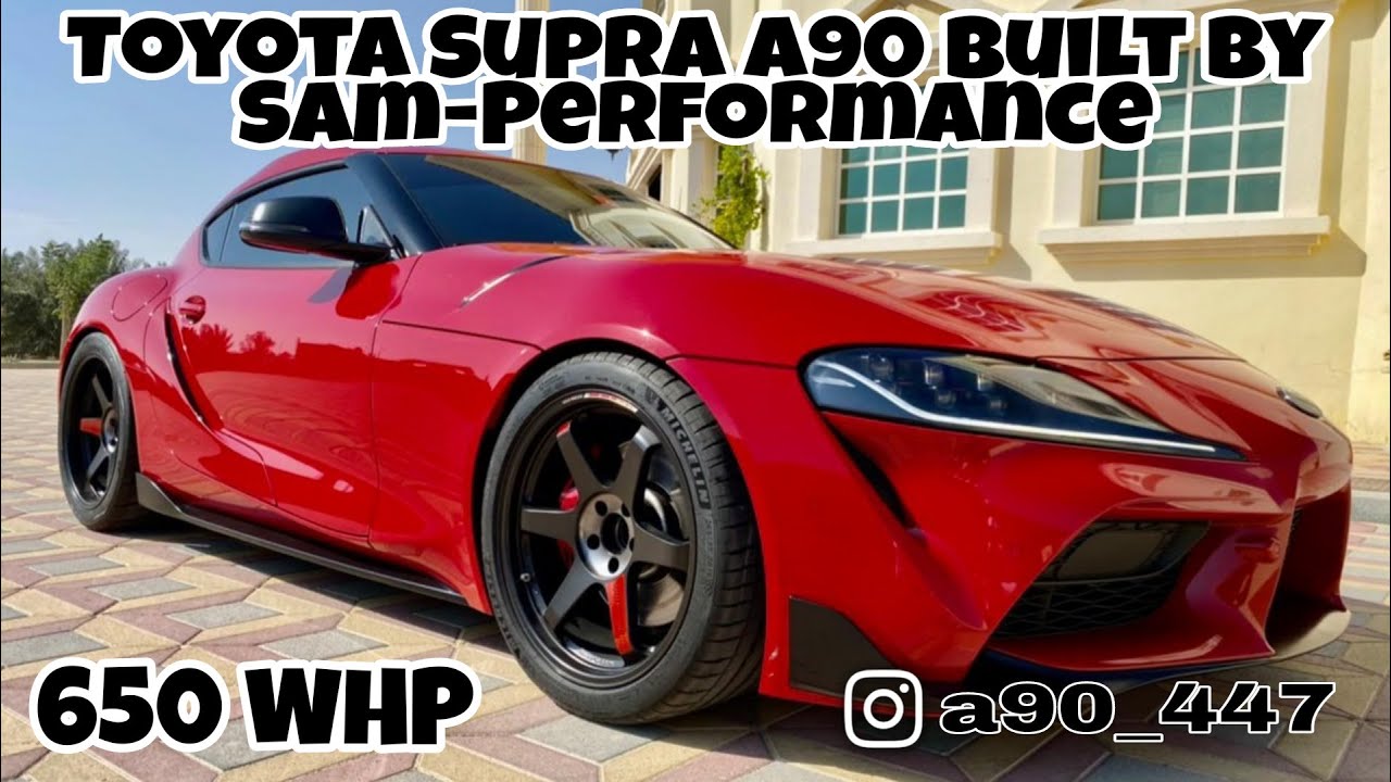 Toyota Supra MK5 A90 built by Sam-Performance @dragy acceleration from 100-200 km/h - YouTube