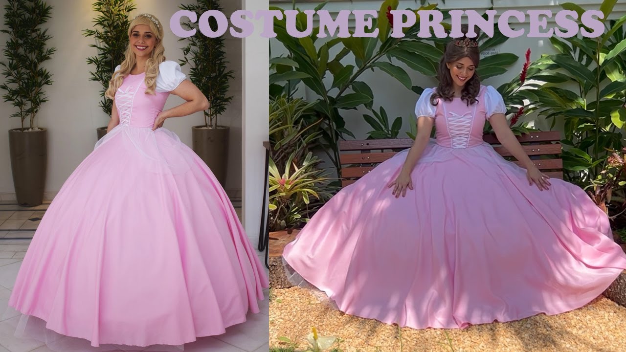 PRINCESS COSTUME PINK DOLL LITTLE MERMAID WITH PETTICOAT CRINOLINE 6 ...
