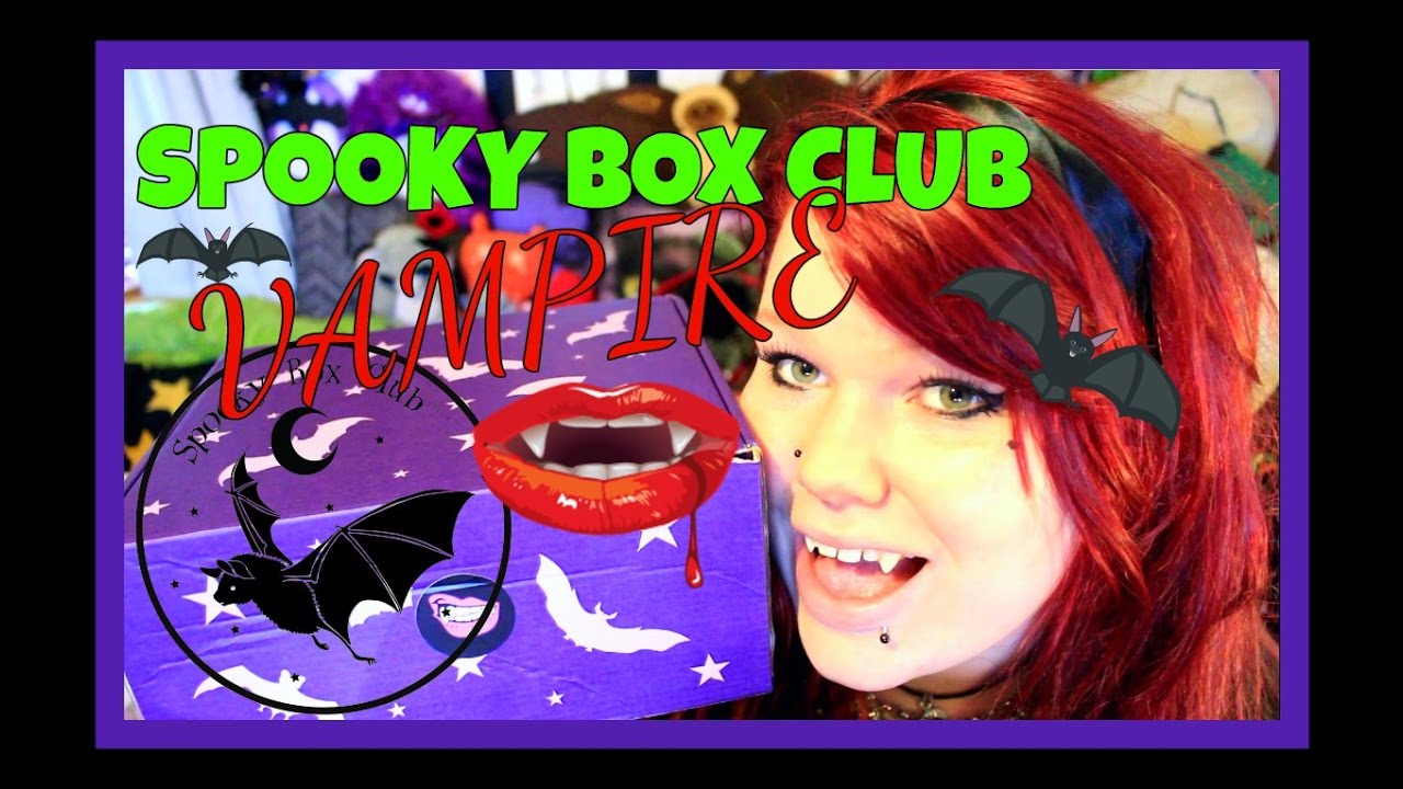 VAMPIRE BOX - Spooky Box Club September Unboxing - YouTube
