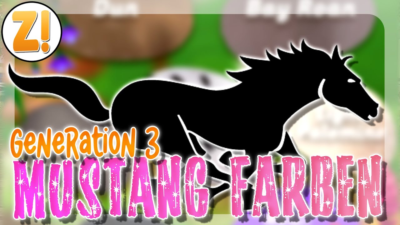 ALLE MUSTANG GENERATION 3 FARBEN 🧡 MUSTANG GEN 3 🐴 STARSTABLE | Star ...
