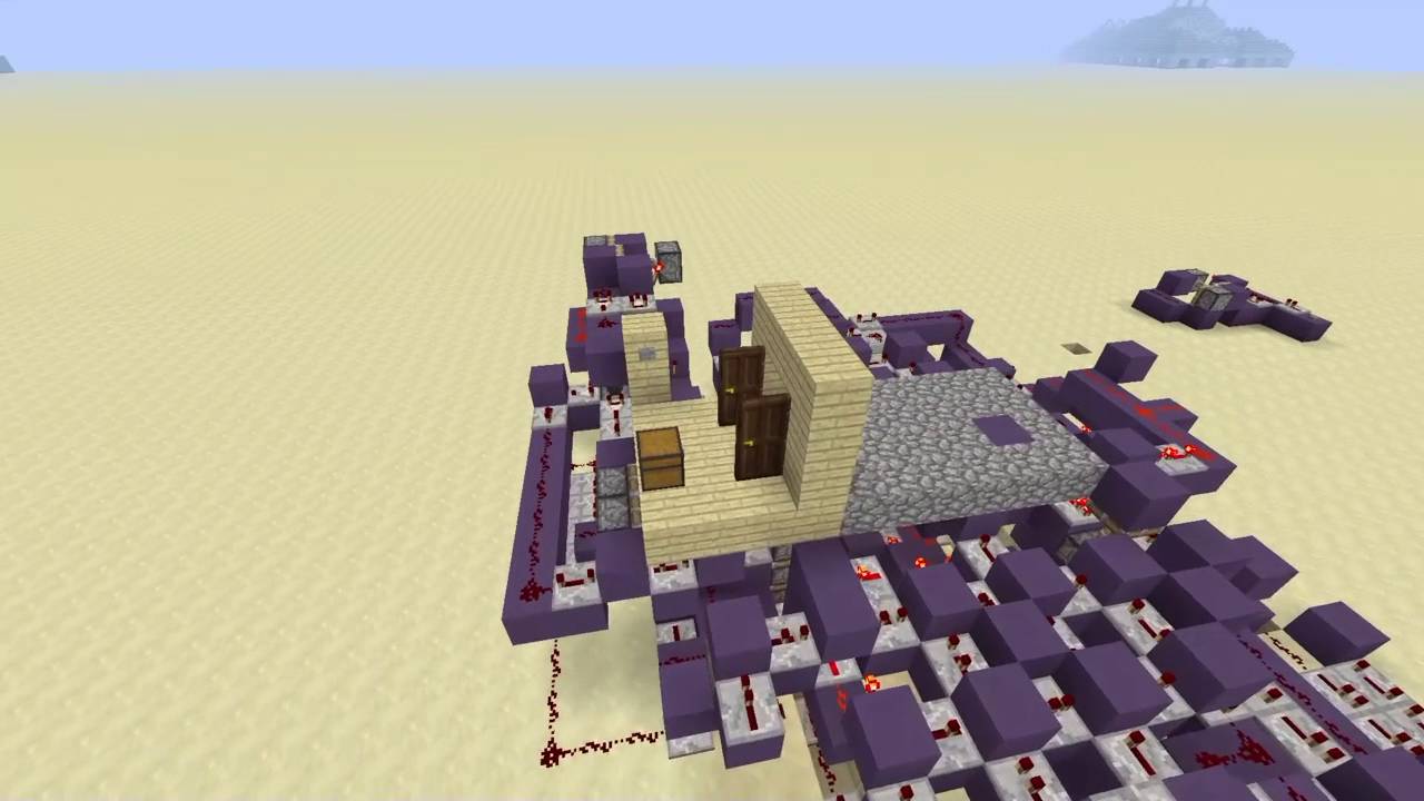 Minecraft PS4 Redstone security bars - YouTube