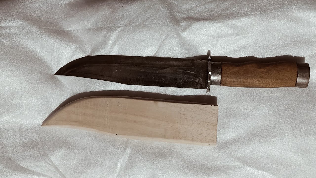 knife making -forging a beautiful hunting knife/survival knife with a ...