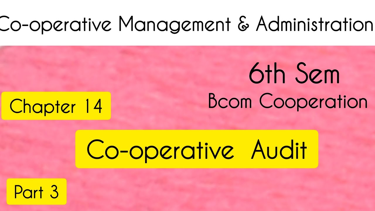 Financial Audit/Administrative Audit & Co operative Society Audit ...