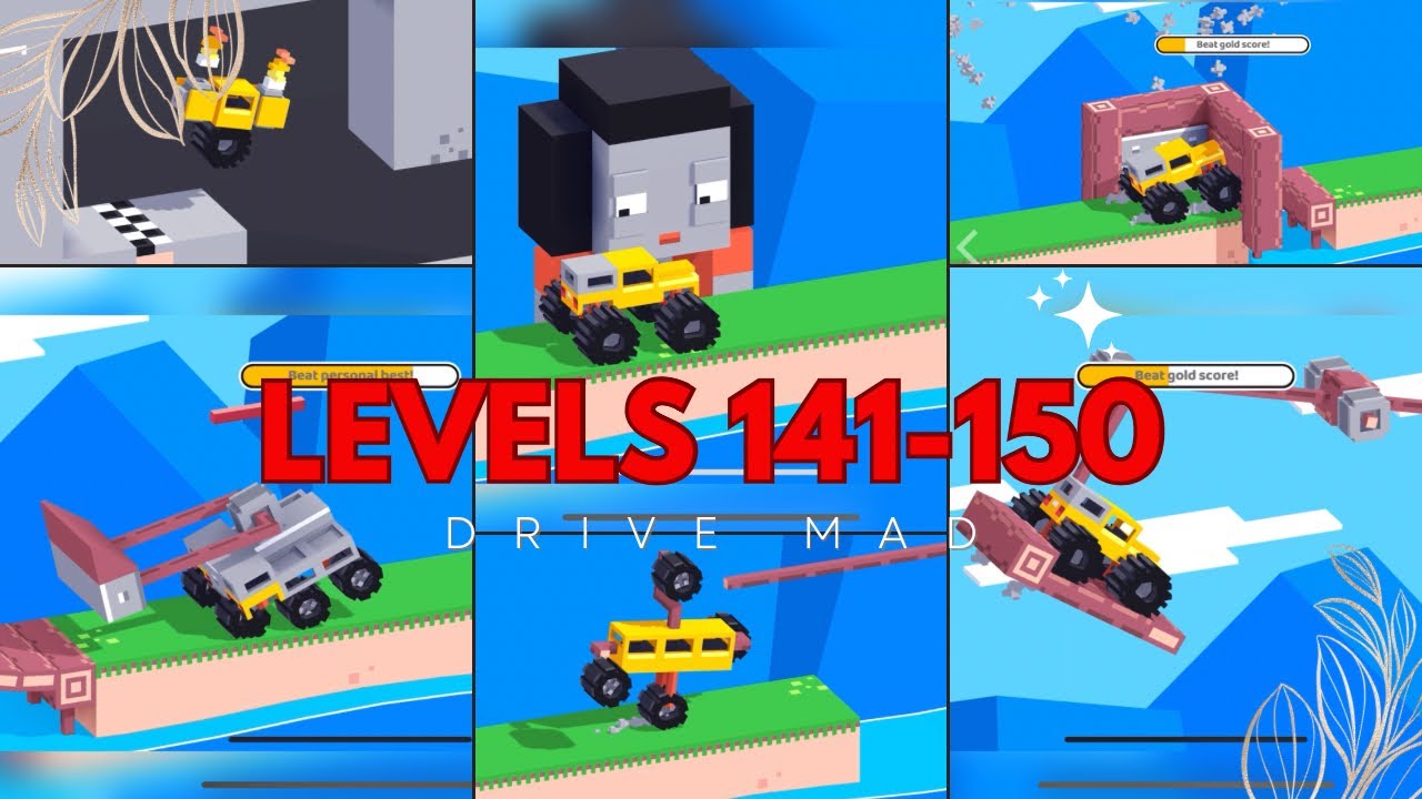 Conquering the Madness | Fancade Drive Mad Levels 141–150 🛞🕹️ - YouTube