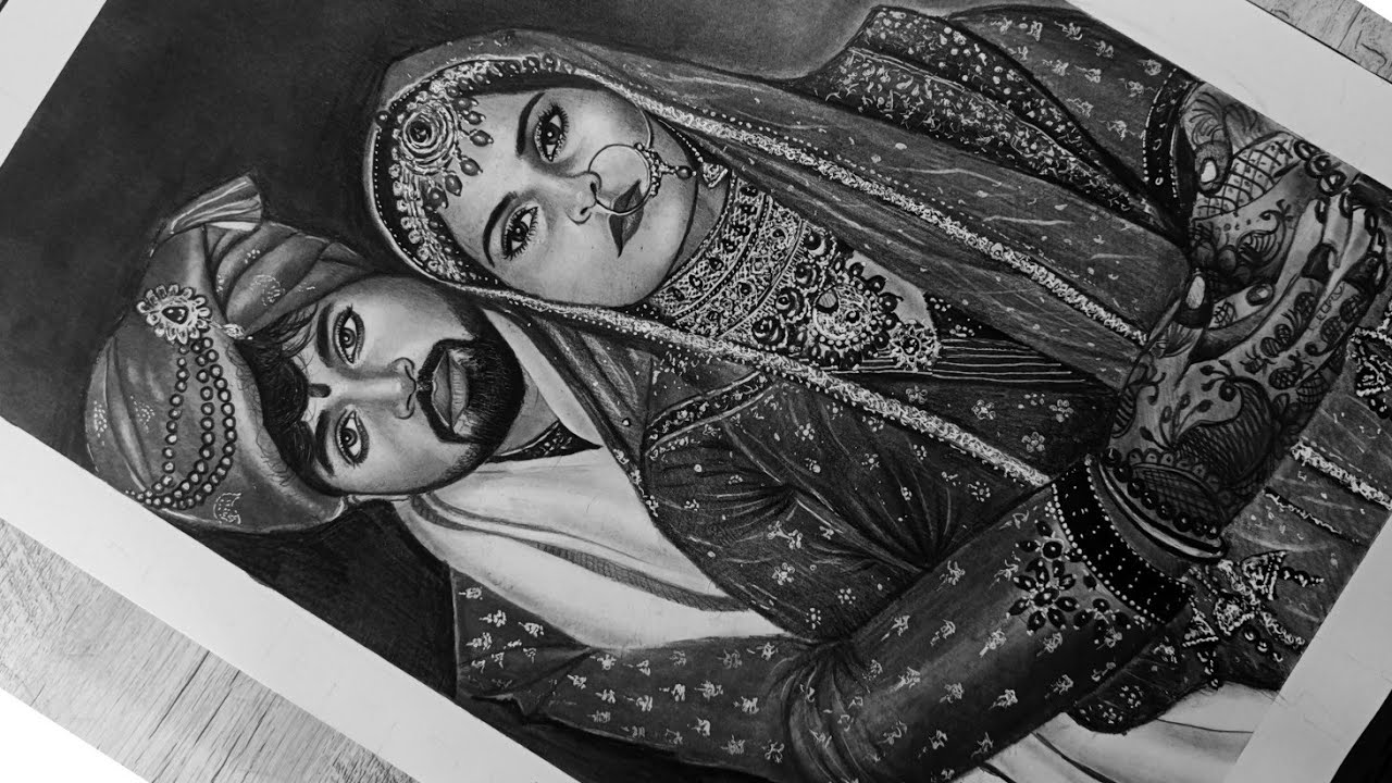 Beautiful couples drawing | How to draw couples sketch step by step ...