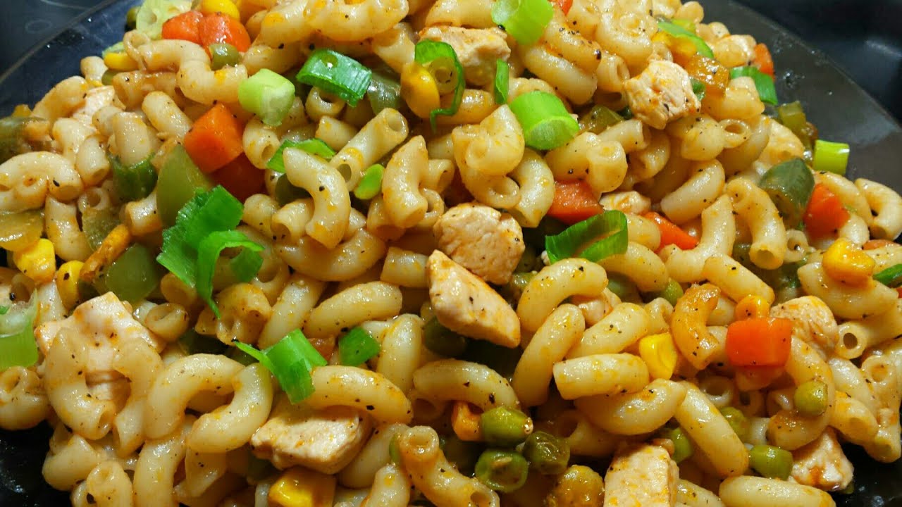 Chinese chicken mecroni | Quick and delicious chinese chicken mecroni ...