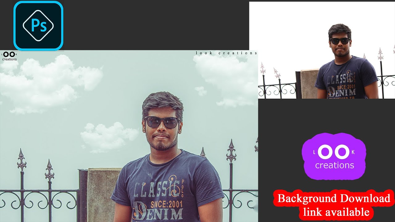 How to do simple edit | Look Creations | Photoshop 2020 - YouTube