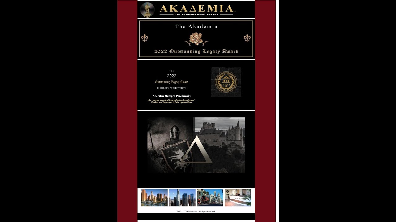 Sherilyn Metzger Przelomski - The Akademia Outstanding Legacy Award ...