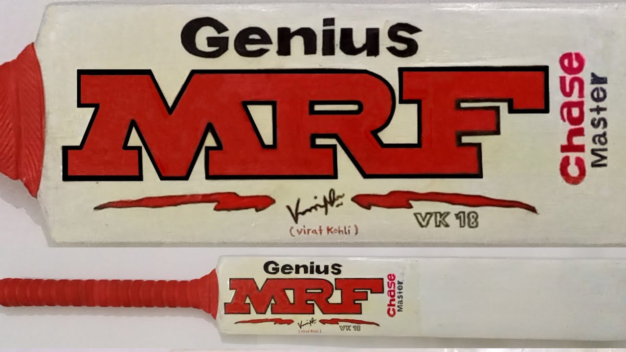 Making MRF sticker on my cricket bat/Virat kohli / check description 👇👇 ...
