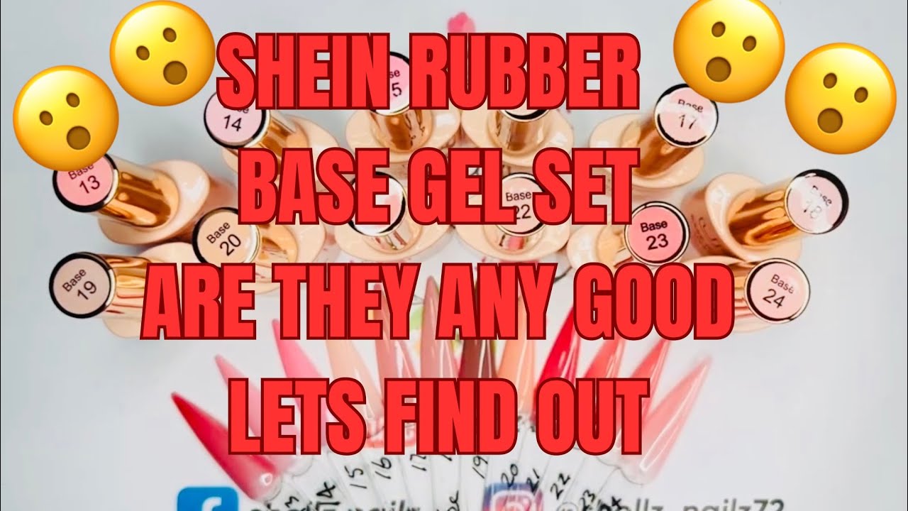 SHIEN RUBBER BASE GEL SET | ARE THEY ANY GOOD | LET CHECK THEM OUT ...