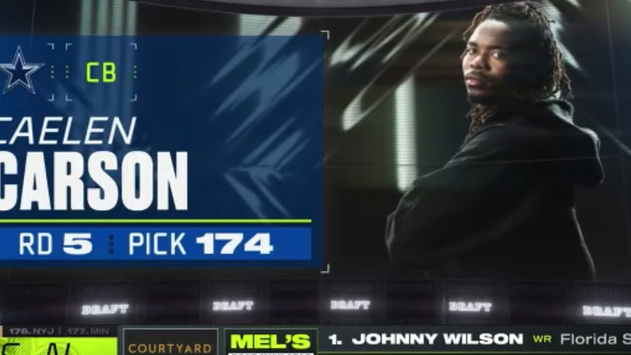 Cowboys Pick Caelen Carson With The 174th Pick | 2024 NFL Draft - YouTube