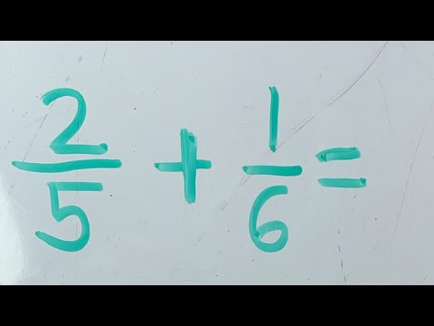 Adding Fractions with Unlike Denominators (Butterfly Method) - YouTube