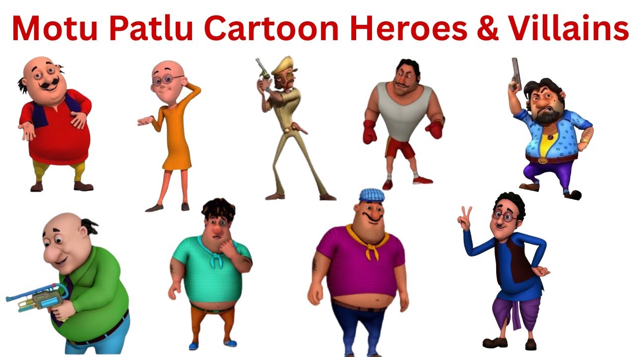 Motu Patlu Cartoon Heroes & Villains 😎🔥 | Motu, Patlu, John the Don ...