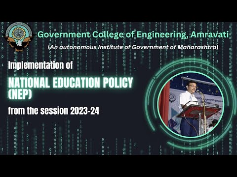 Implementation of NEP at GCOEA from the session 2023-24 - YouTube