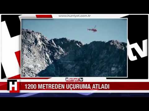 KENDİNİ YAKTI 1200 METREDEN UÇURUMA ATLADI ŞOK GÖRÜNTÜLER!!