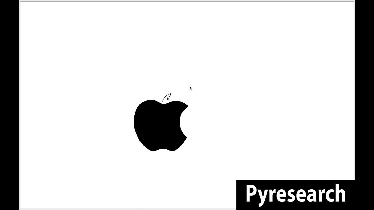 How to draw apple logo using python | Draw apple logo using turtle ...