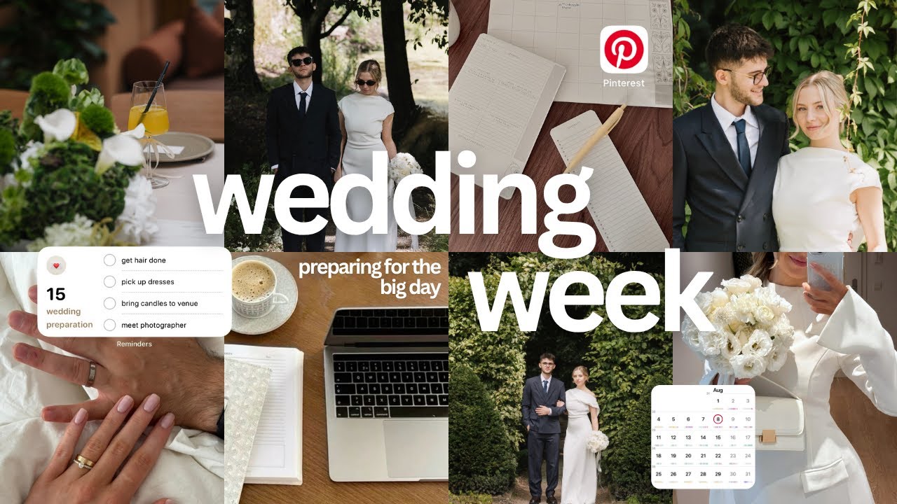 wedding prep vlog | the week before the wedding, planning & glow up ...