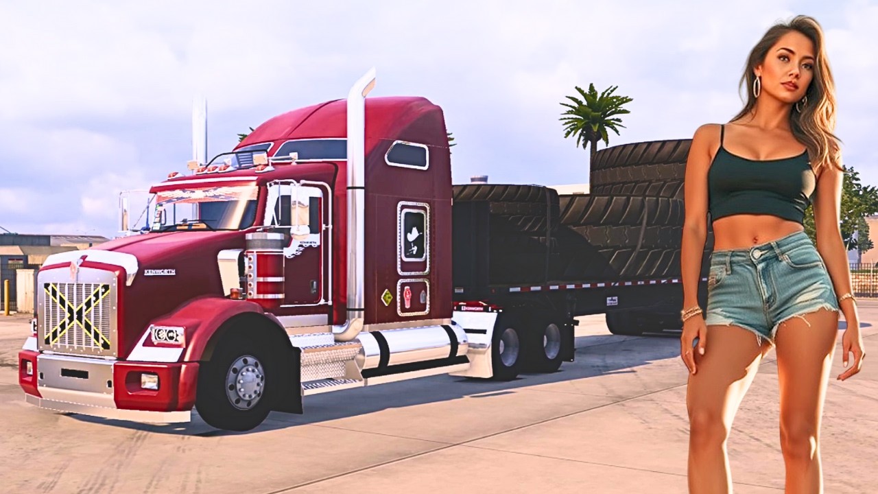 American Truck Simulator | ATS | Kenworth T800 Hauling Oversize Load ...