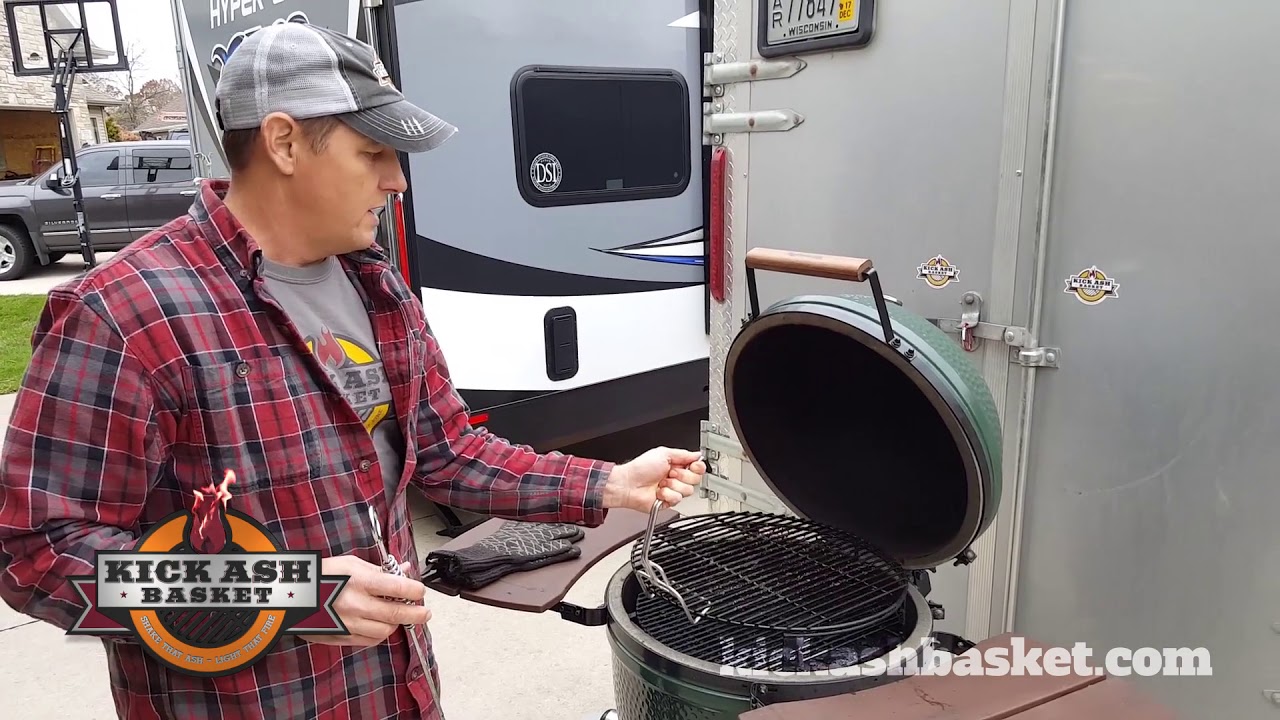 Quick & Safe Big Green Egg Cool-Down Demo: Kick Ash Basket Tools in ...