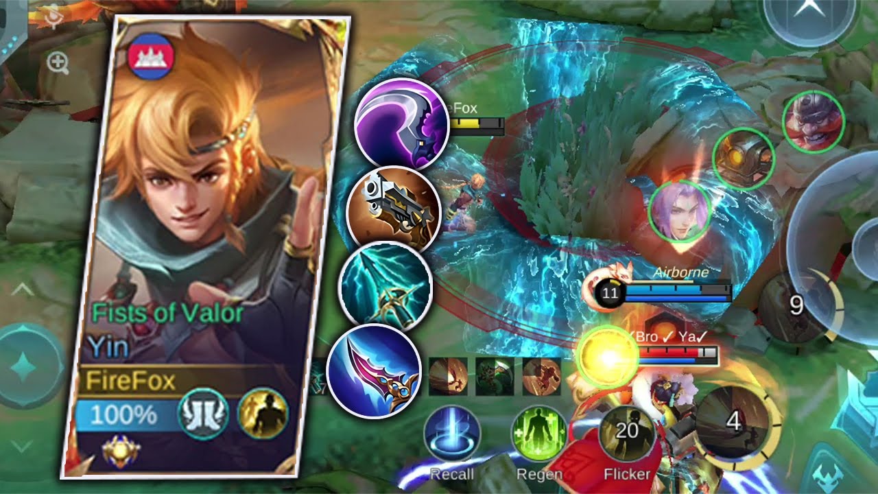 YIN FULL DAMAGE 1 SHOT || YIN BEST BUILD 2024 || MLBB - YouTube