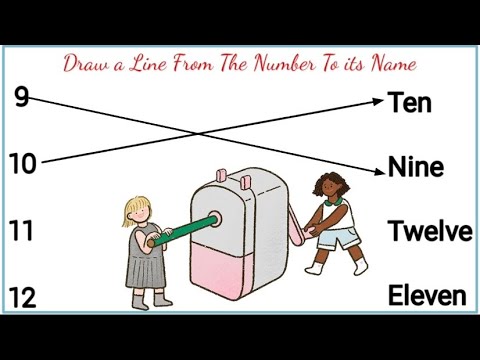 Draw a Line From The Number to its Name|0-50 Numbers matching|123 ...