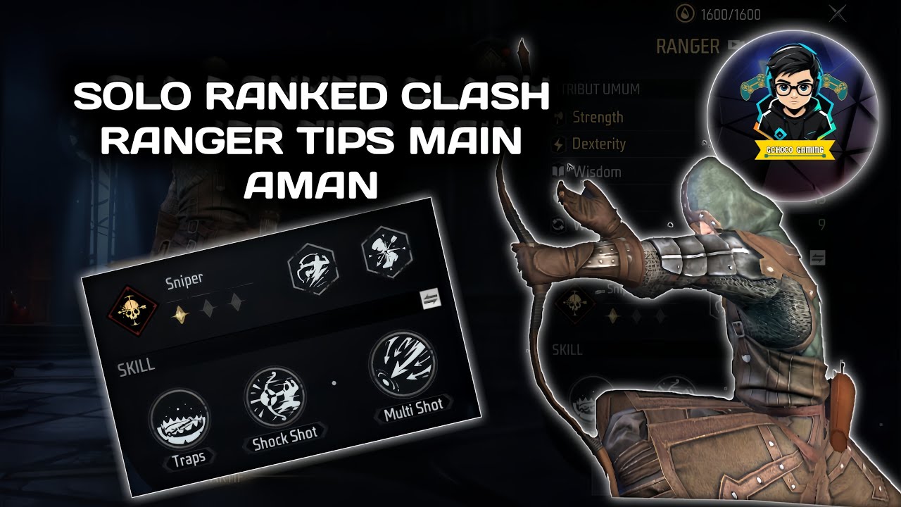 SOLO RANK RANGER,gold and glory,ranked tips main aman menggunakan clash ...