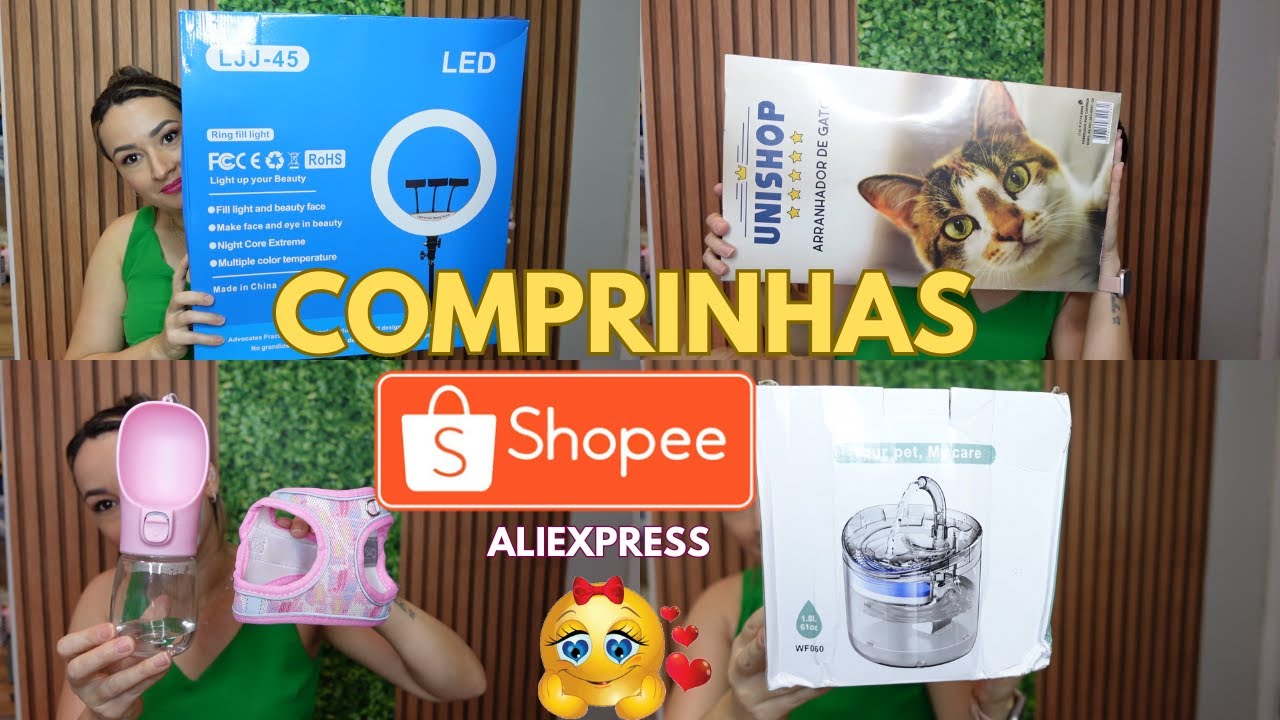 COMPRINHAS SHOPEE E ALIEXPRESS - Por Fabby Araujo - YouTube