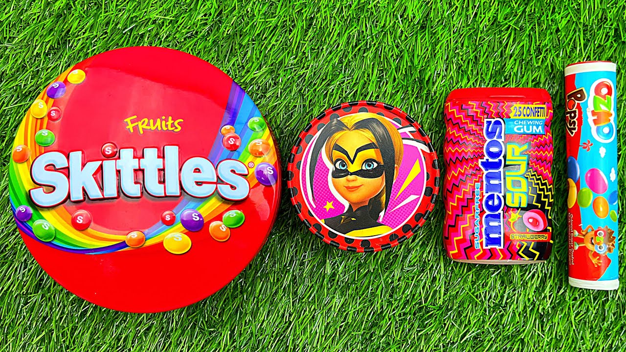 🔴 Satisfying Video | Unpacking Skittles Red Box with Candy ASMR - YouTube