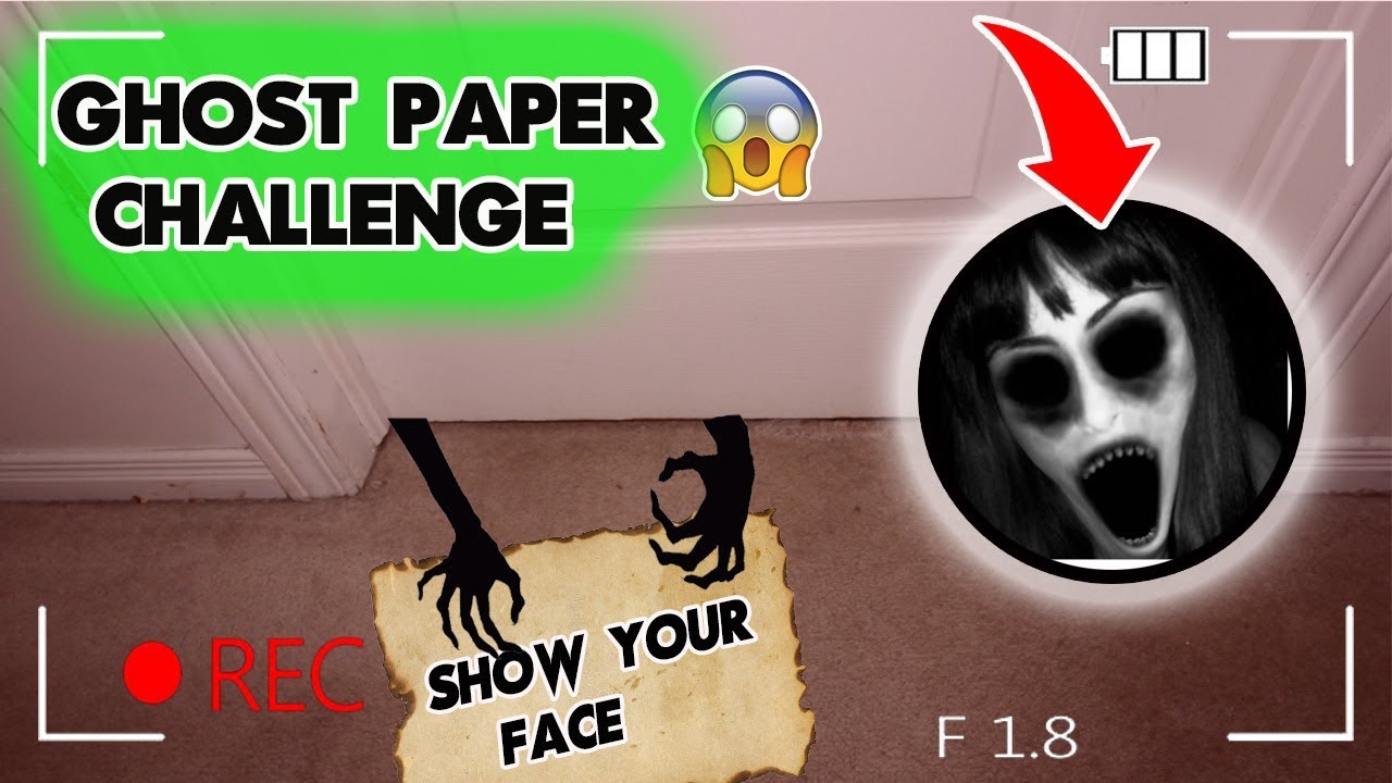 (SHE SHOWED HERSELF) GHOST PAPER CHALLENGE AT 3AM GONE SCARY - YouTube