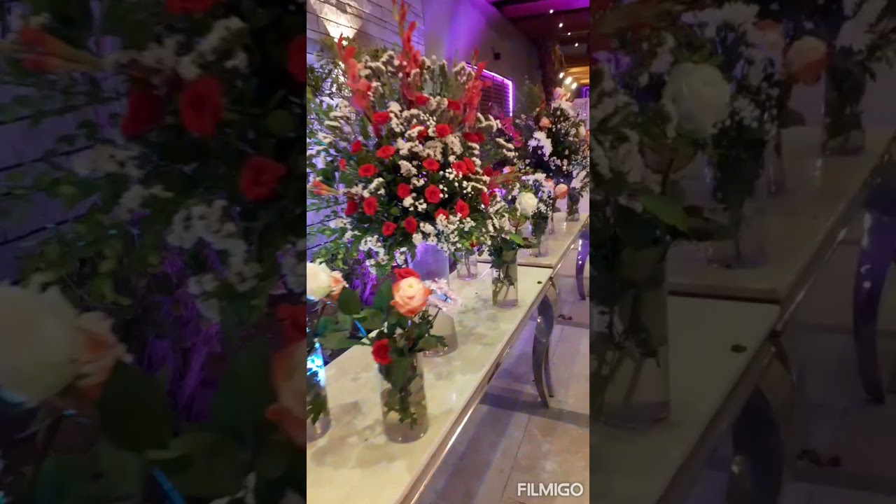 Wedding setup at redisson banquet - YouTube
