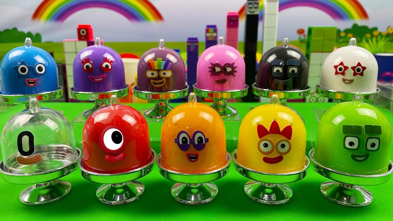 Numberblocks - Looking Clay with Mini Lamp Coloring! ASMR - YouTube