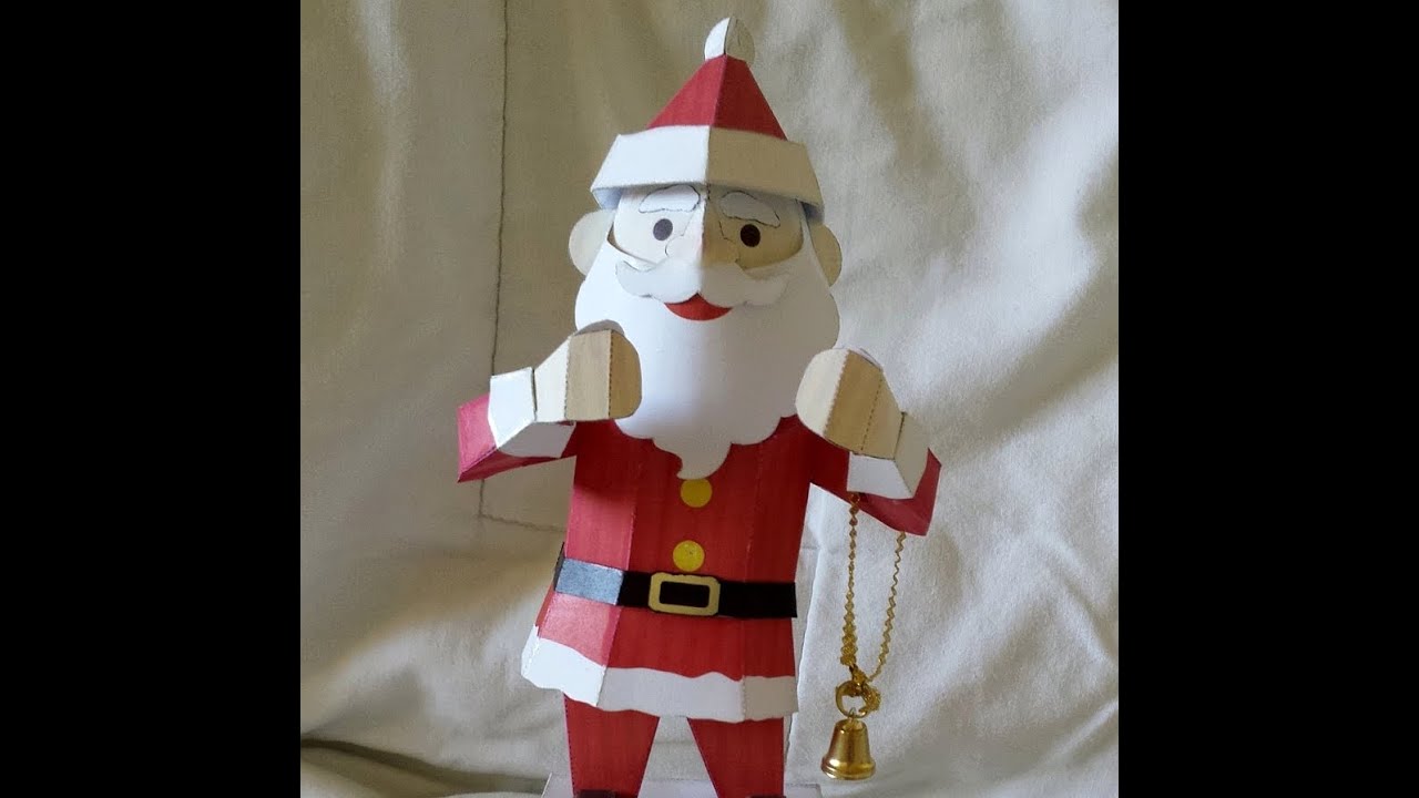 Papercraft - Dancing Santa Claus - YouTube