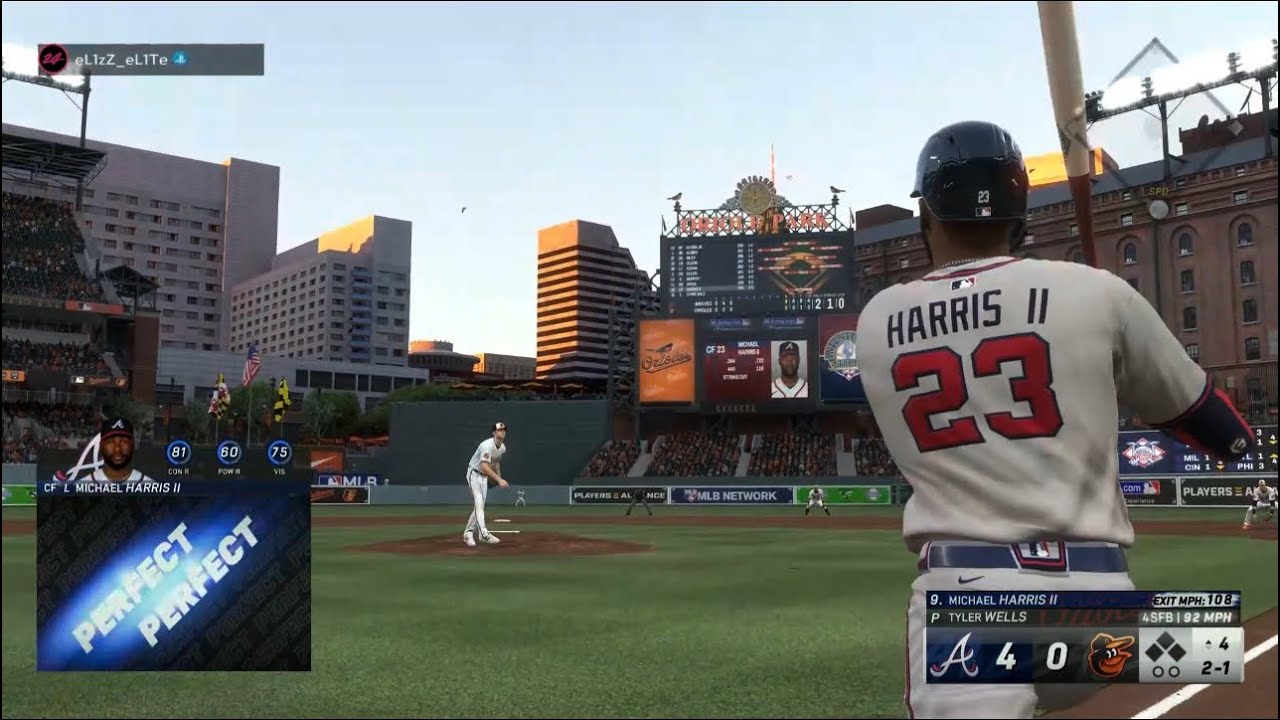 Atlanta Braves Michael Harris Perfect Perfect Homerun MLB The Show 24 ...