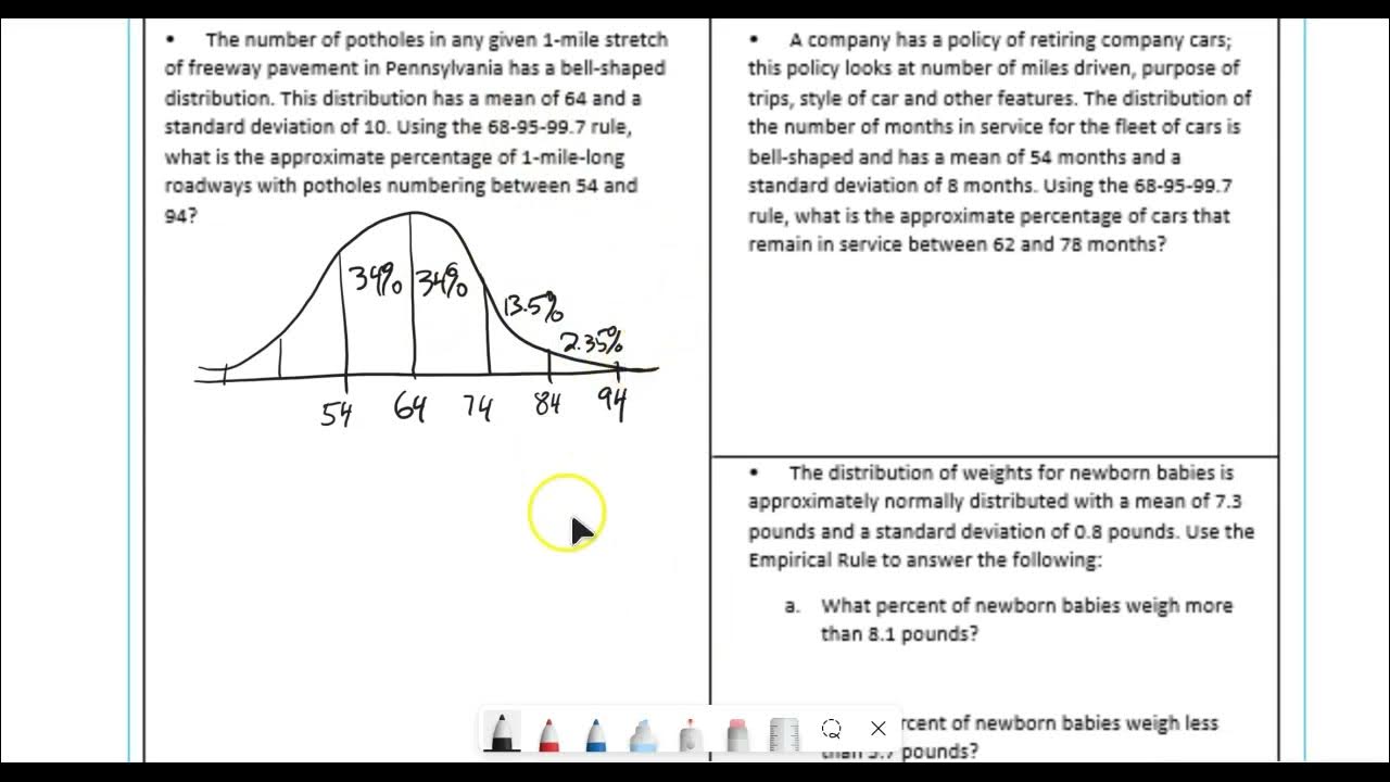103x Normal Distribution LHS Using Empirical Rule for Between ...