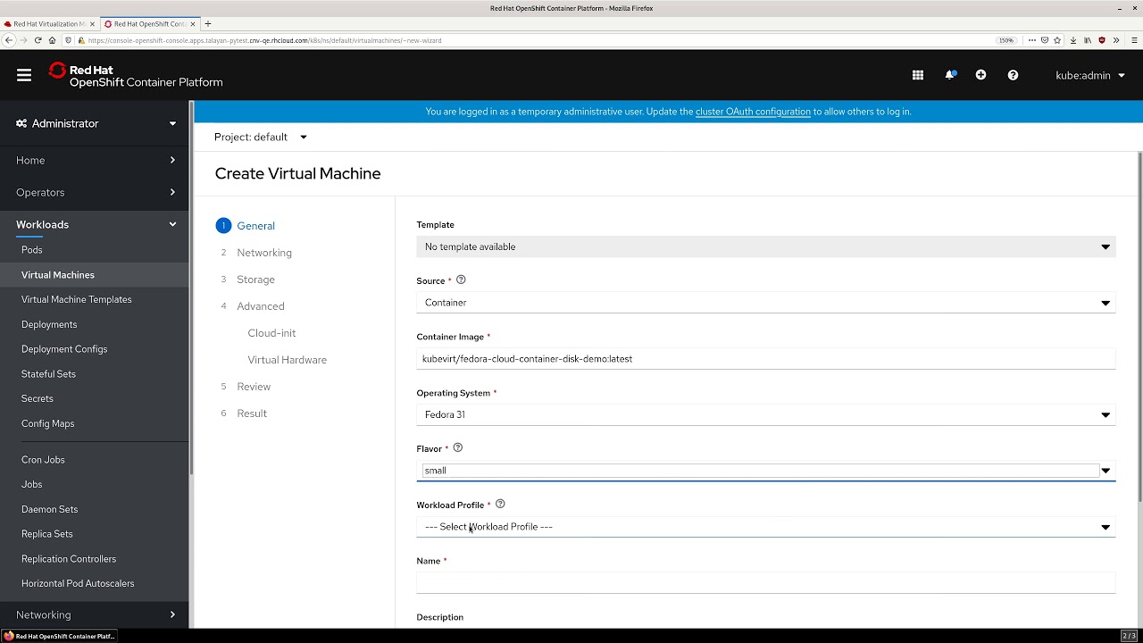 Integrated, unified container and VM management with RHV and OCP - YouTube