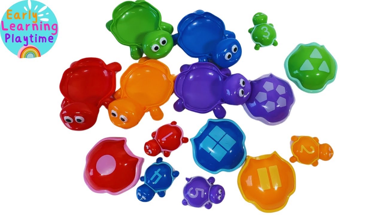 Shapes Colors Number Recognition Counting - YouTube