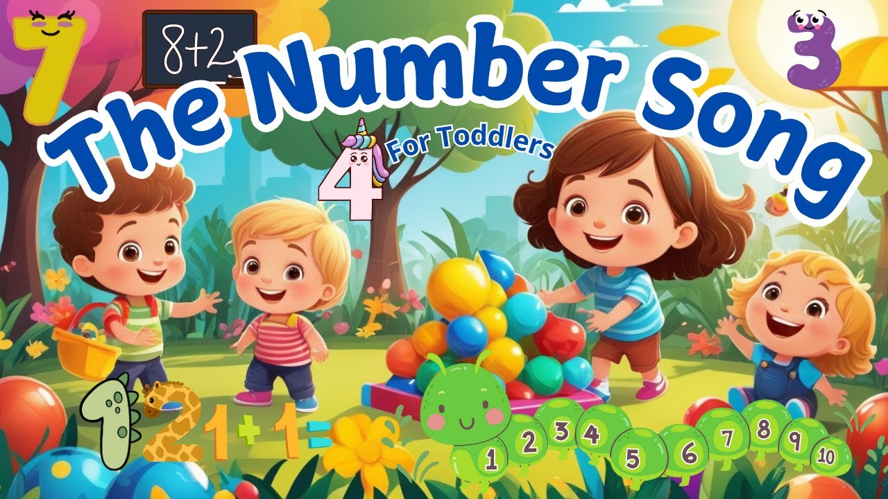 123 The NUMBER Song for Toddlers|Kids| 123 Song| Rhyme 2024|Nursery ...