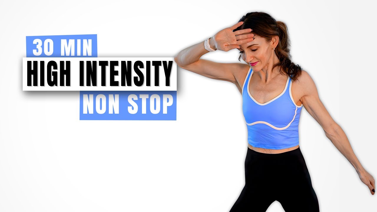 30 MIN KILLER NON STOP MOVING CARDIO Workout - Full Body HIIT, No ...